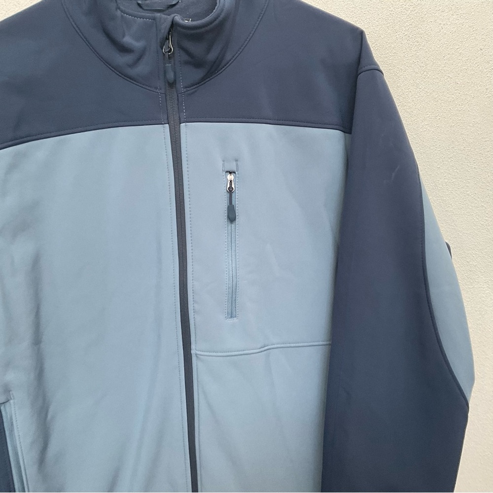 Men's Kirkland Signature Dark, Light Blue Soft Shell … - Gem